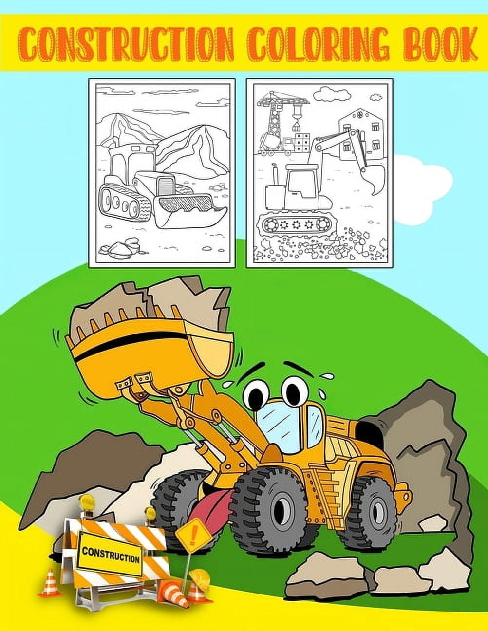 Construction Coloring Book: A Fun Activity Book for Kids Filled With ...