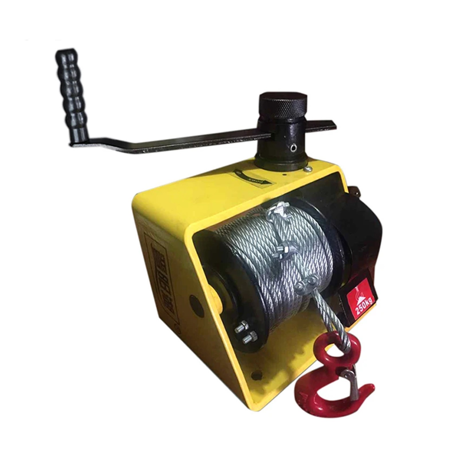 Construction Crane Manual Winch 250KG Winch Tractor Hoist With Self ...