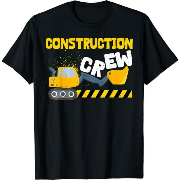Construction Crew & Highway Worker Funny Creative Graphic T-Shirt ...