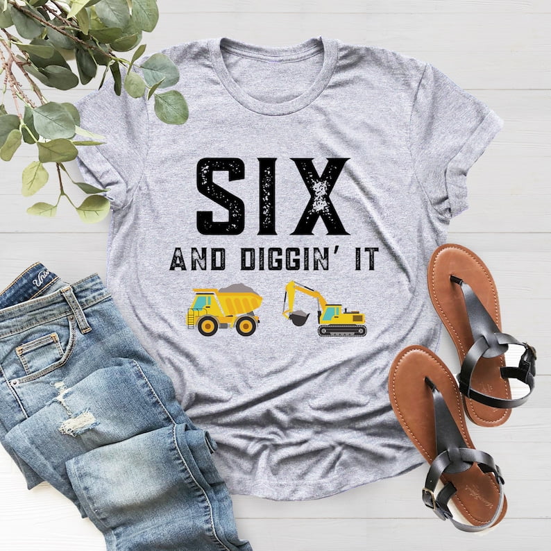 Construction Crew Shirt, Two and Diggin' It, Birthday Boy Shirt, Dump ...
