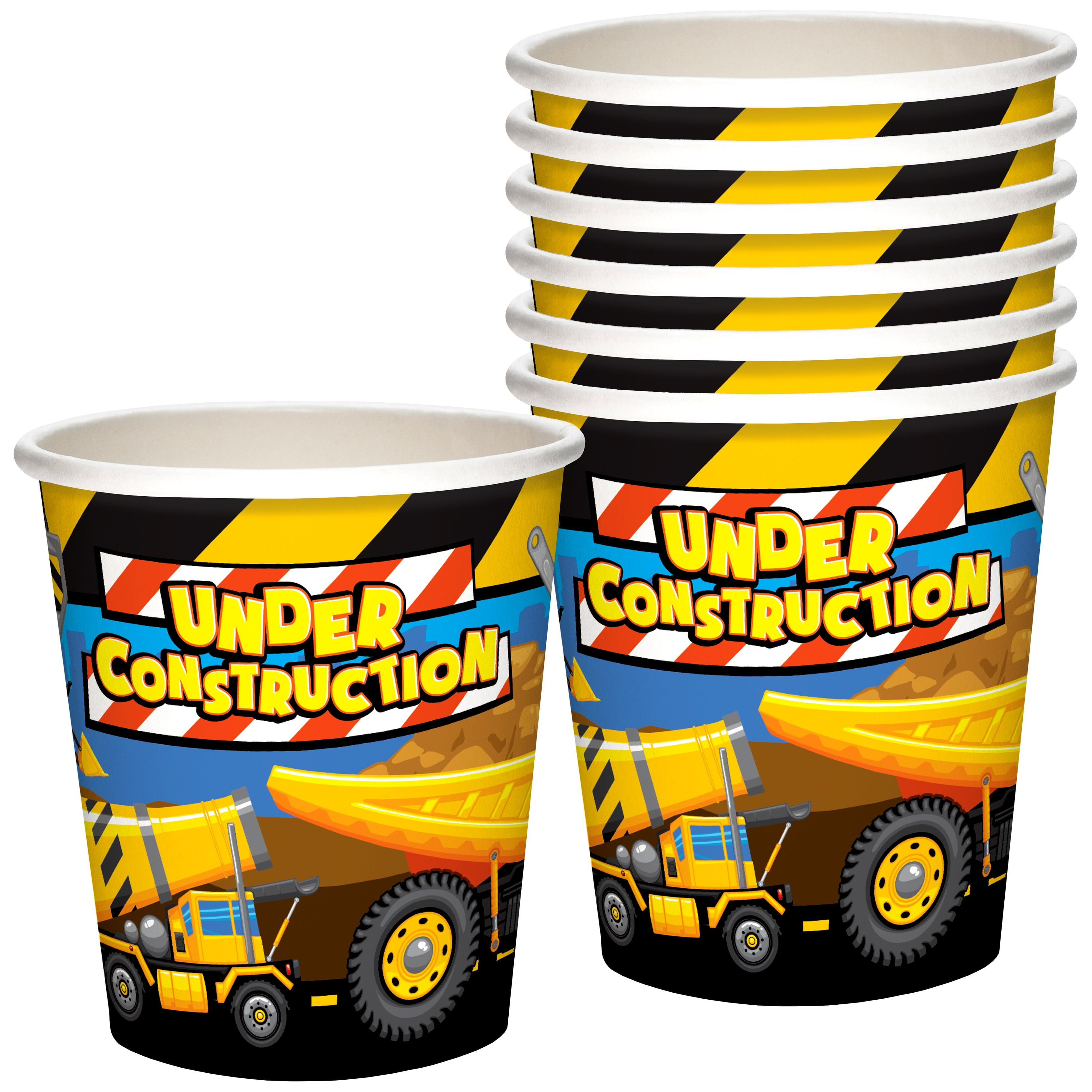 Construction Cups - Construction Party Supplies 16 Count - Walmart.com