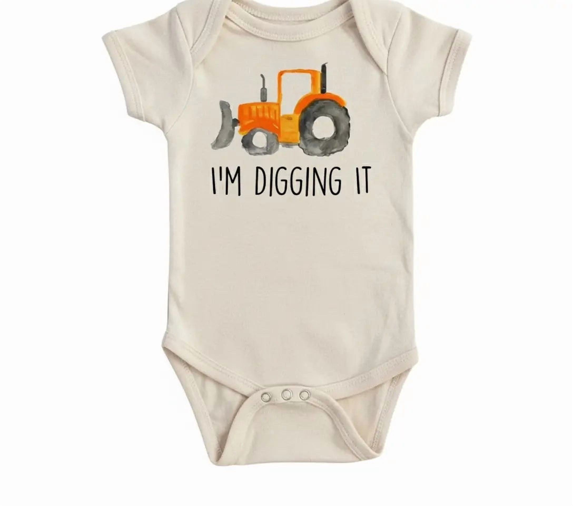 Construction Dig Newborn Baby Bodysuit - Walmart.com