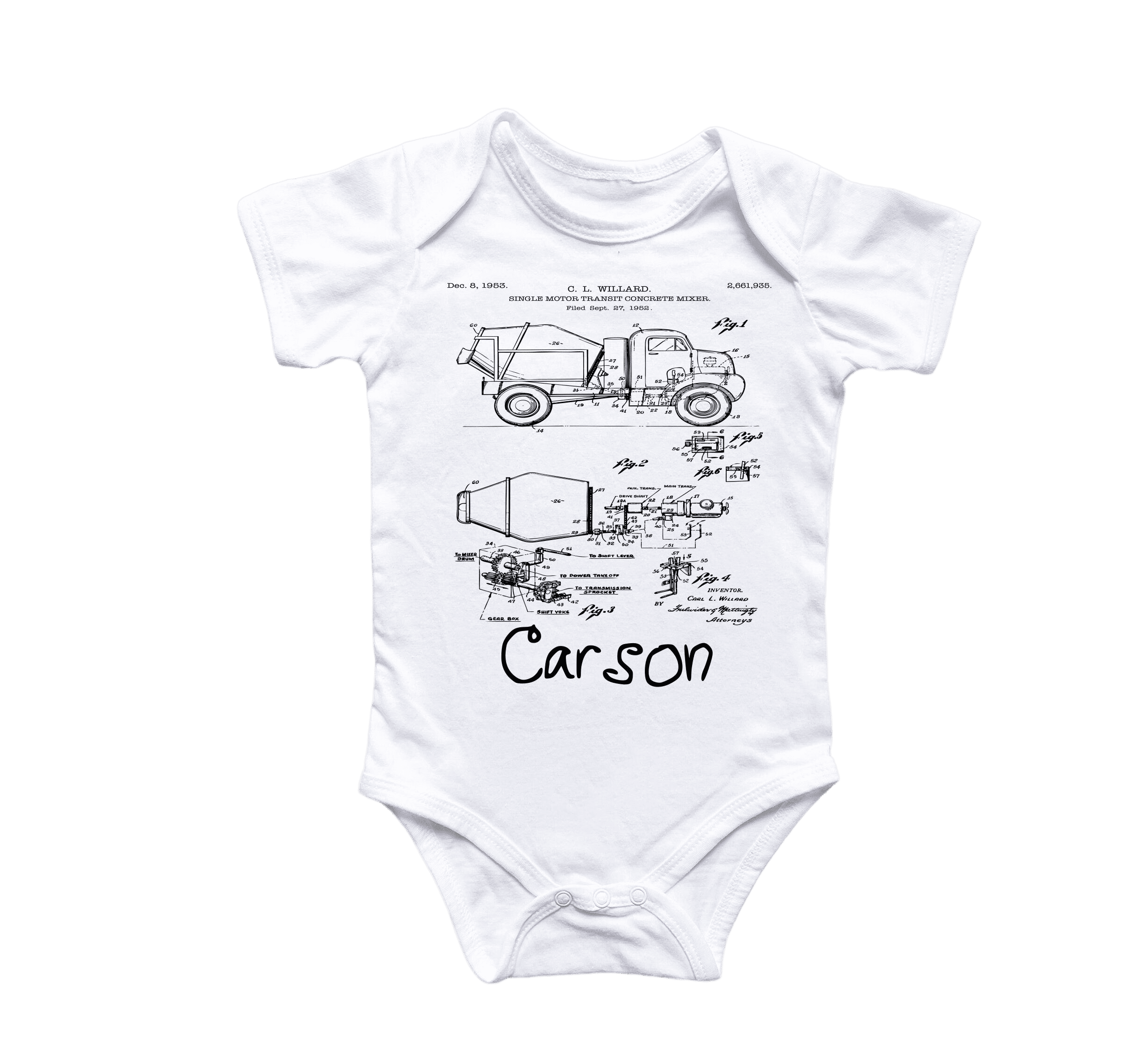 Construction Excavator - Baby Boy Girl Clothes Infant Bodysuit Funny ...