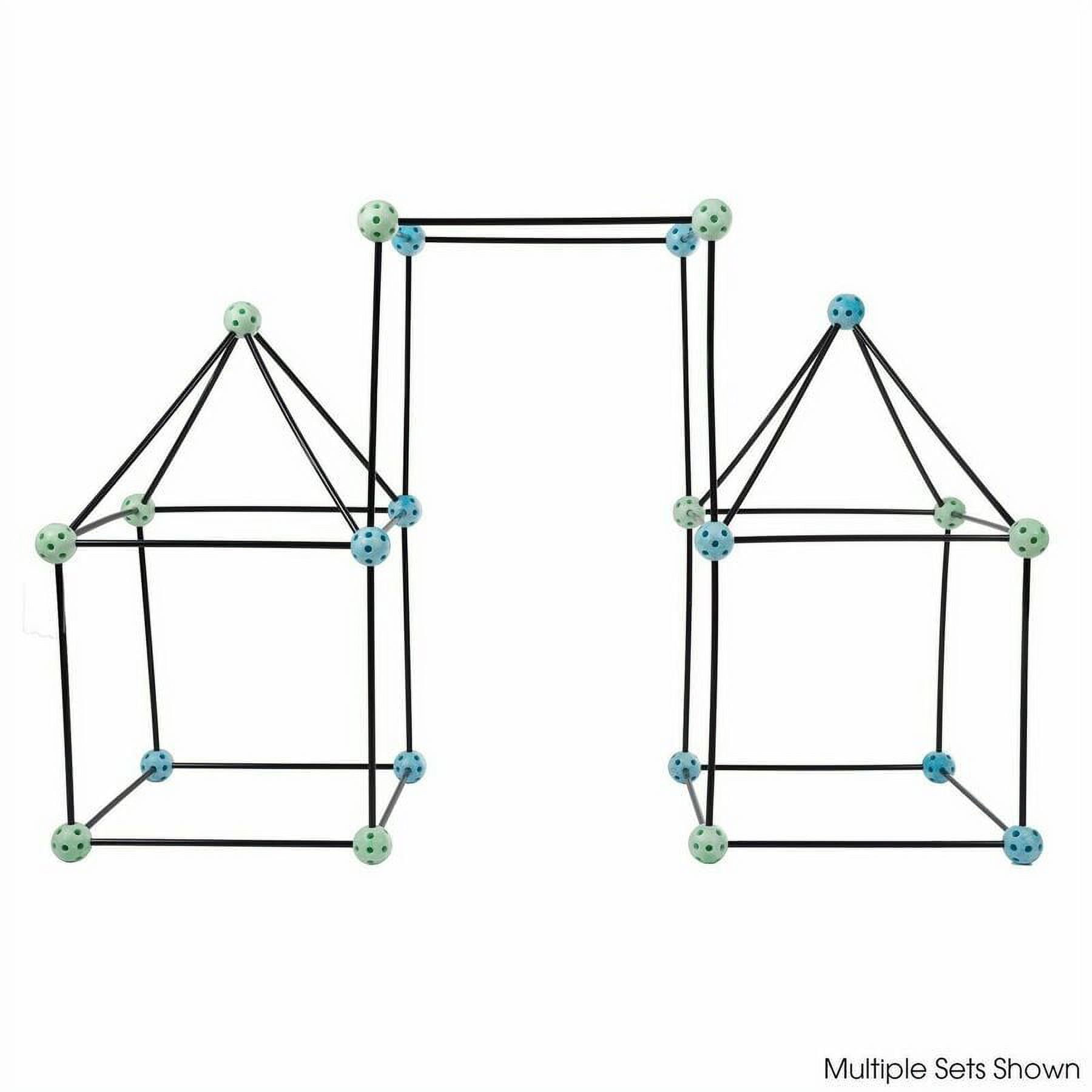 Construction Fort Tent Building Set for Kids Build and Play Indoor ...