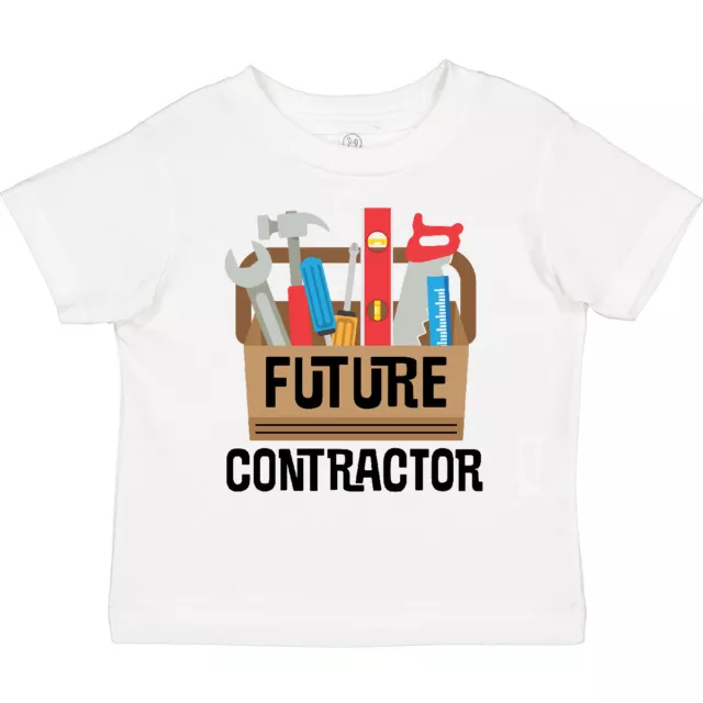 Construction Future Contractor Toddler T-Shirt Tools Tool Box Childs ...