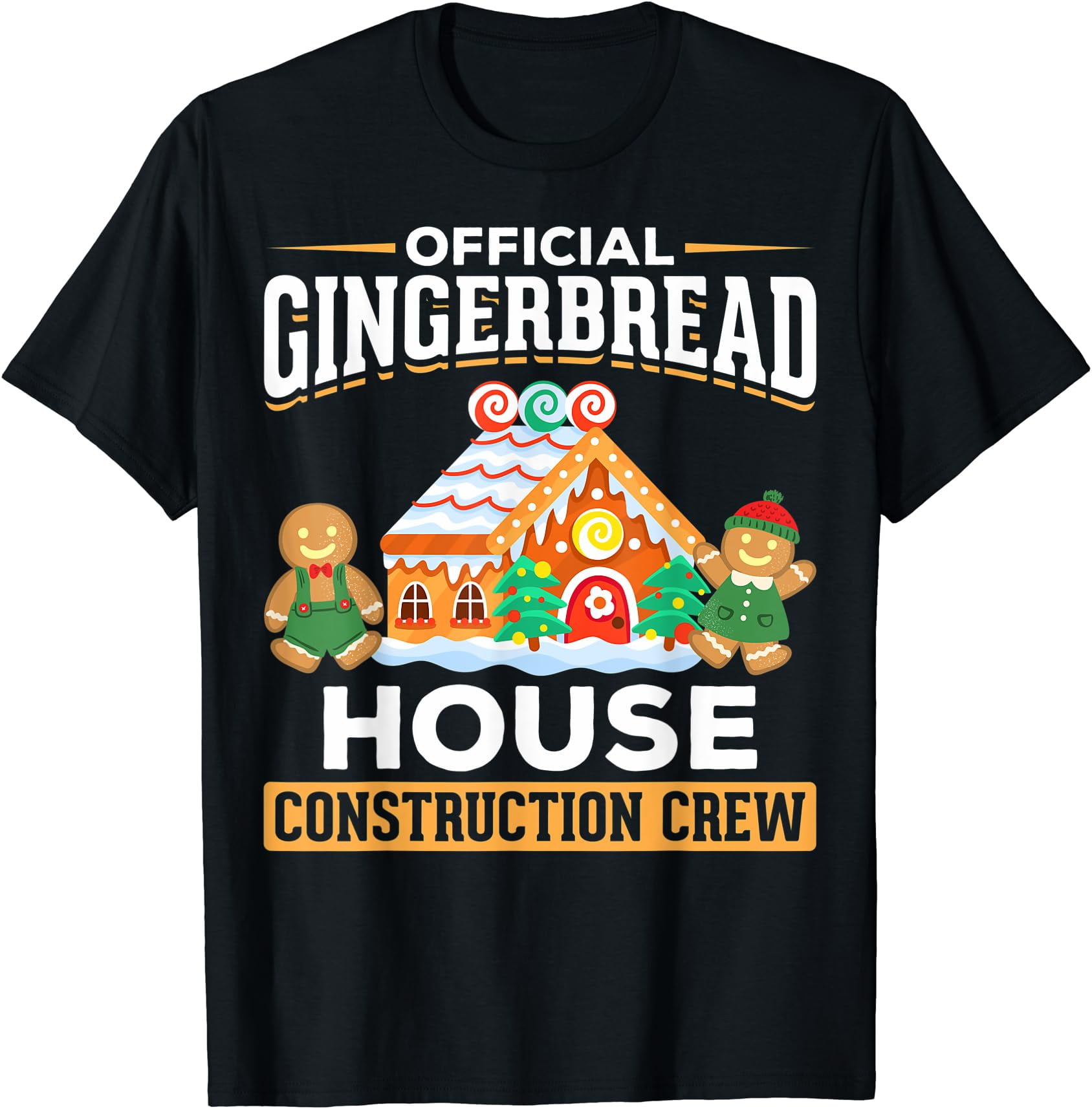 Construction Gingerbread He Party Gingerbread He T-Shirt - Walmart.com