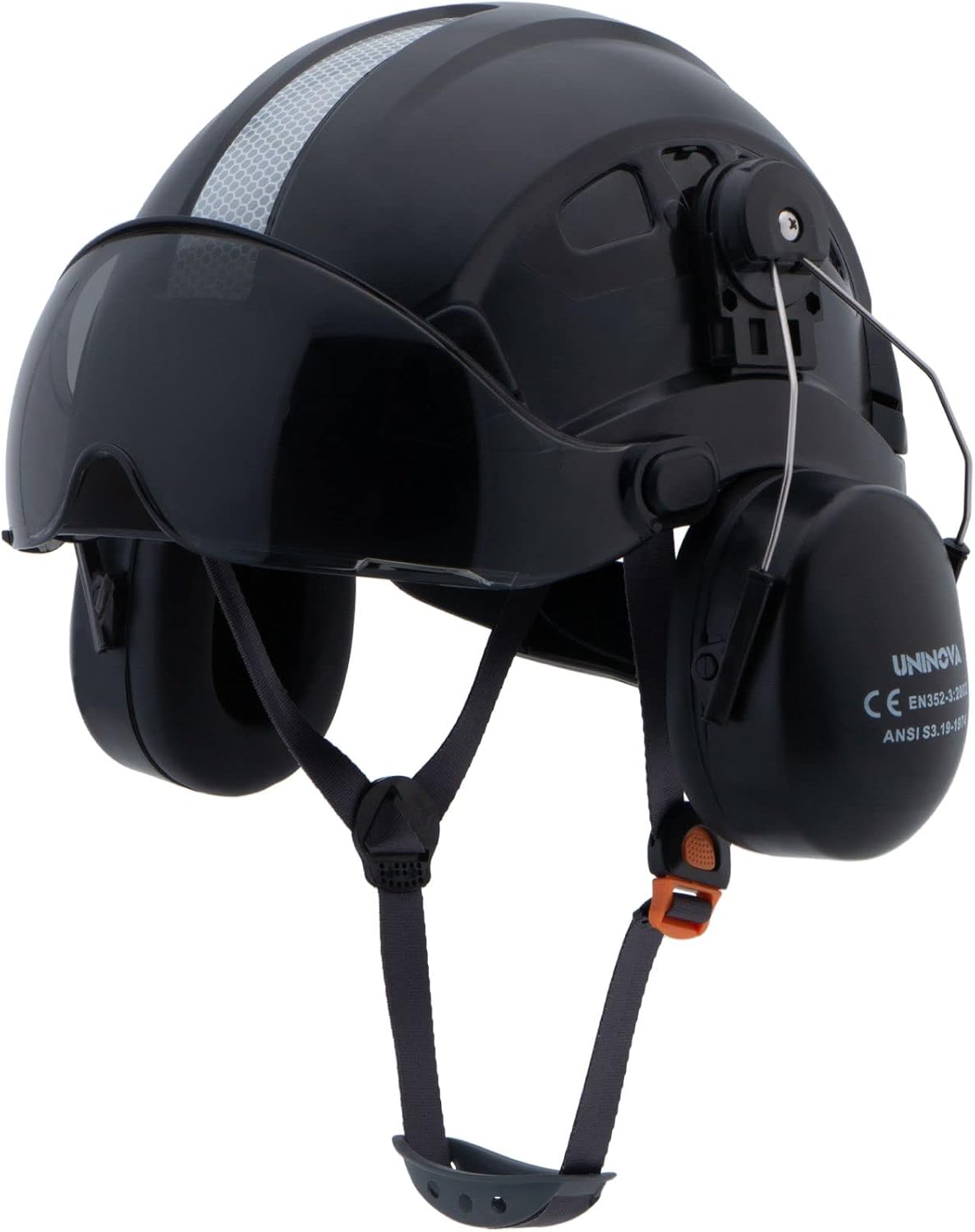 Construction Hard Hats OSHA Safety Helmet 6 Pt. Adjustable Suspension ...