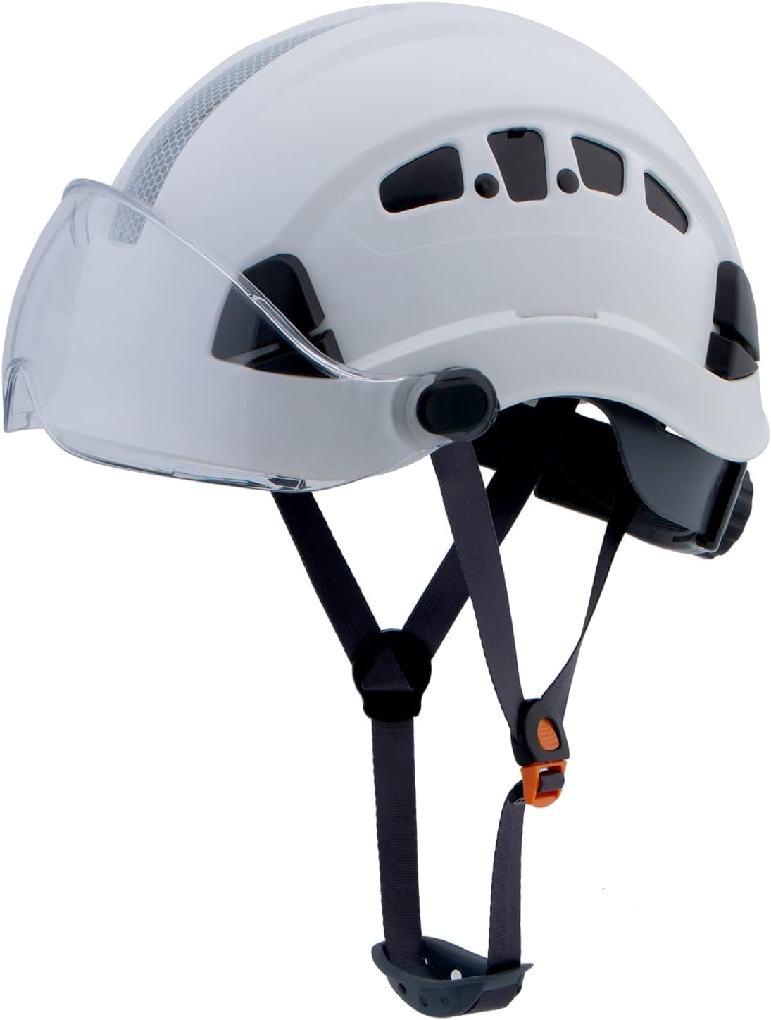 Construction Hard Hats OSHA Safety Helmet 6 Pt. Adjustable Suspension ...