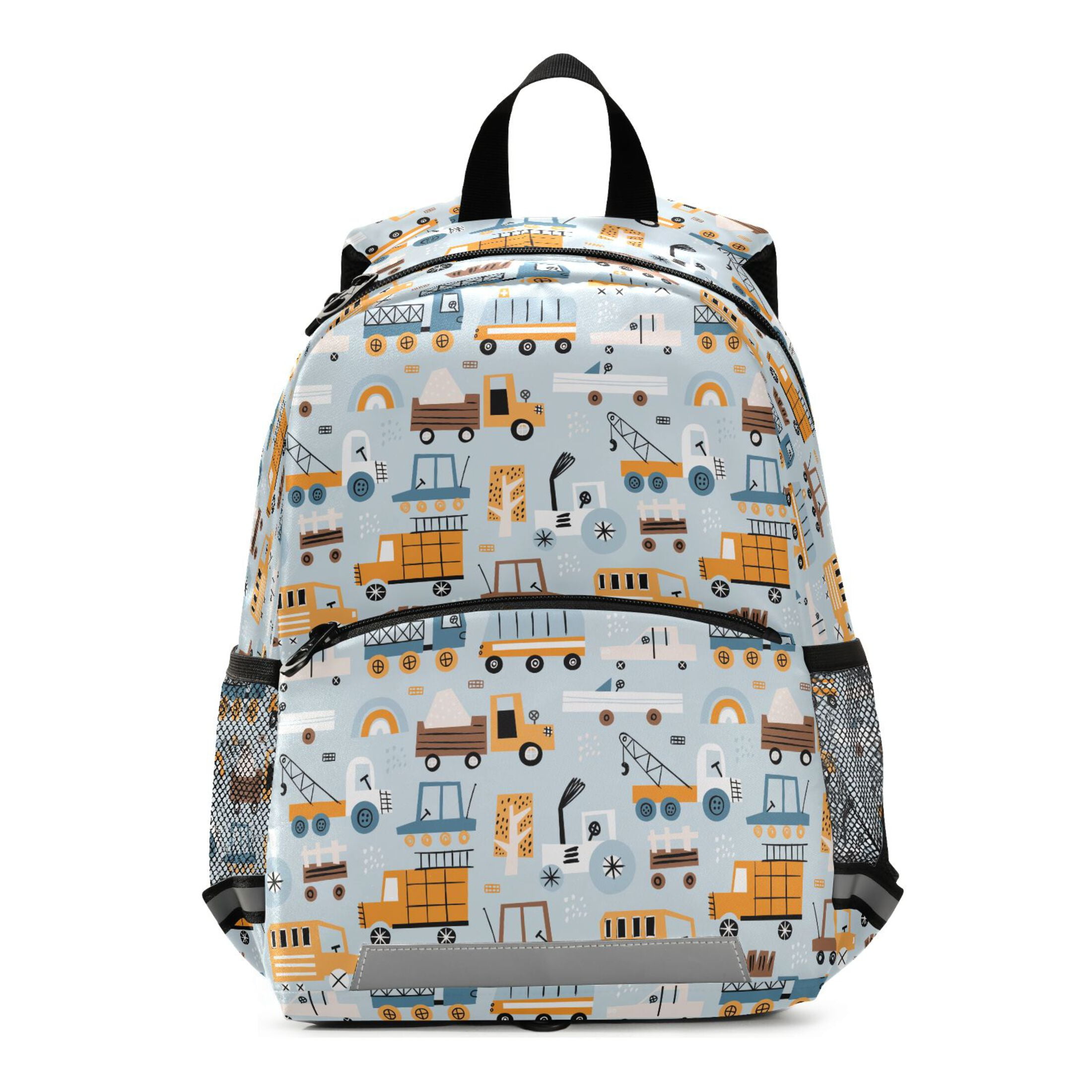Construction Machines Cars Truck Kids Backpack Toddlers School Bookbag ...