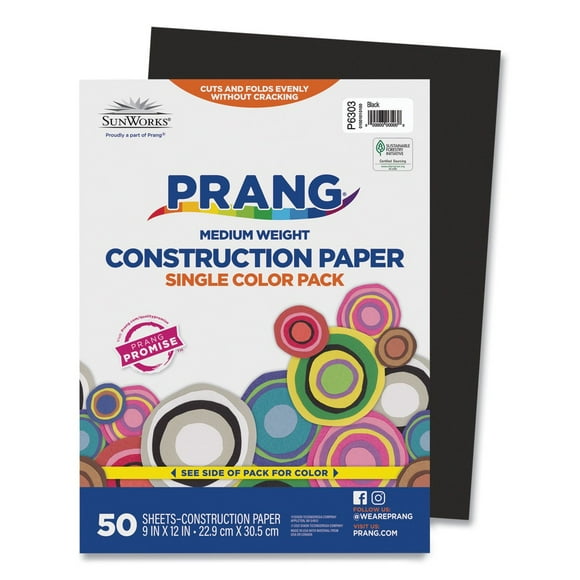 Construction Paper in Craft Paper | Black - Walmart.com