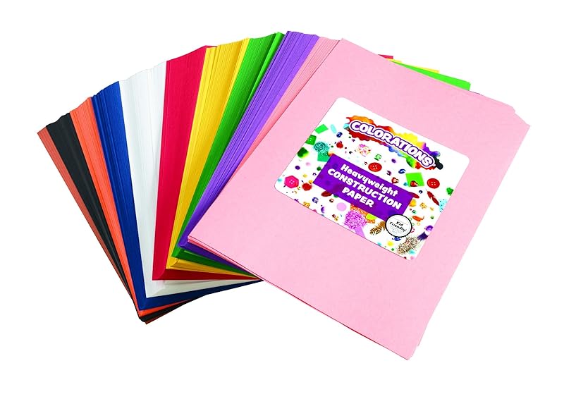 Construction Paper, Classroom Art Supplies, 9" x 12" Craft Paper 2200 ...