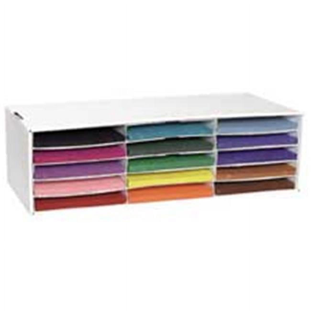 Construction Paper Storage- 15 Slots- 28-.75in.x13-.50in.x8-.50in ...