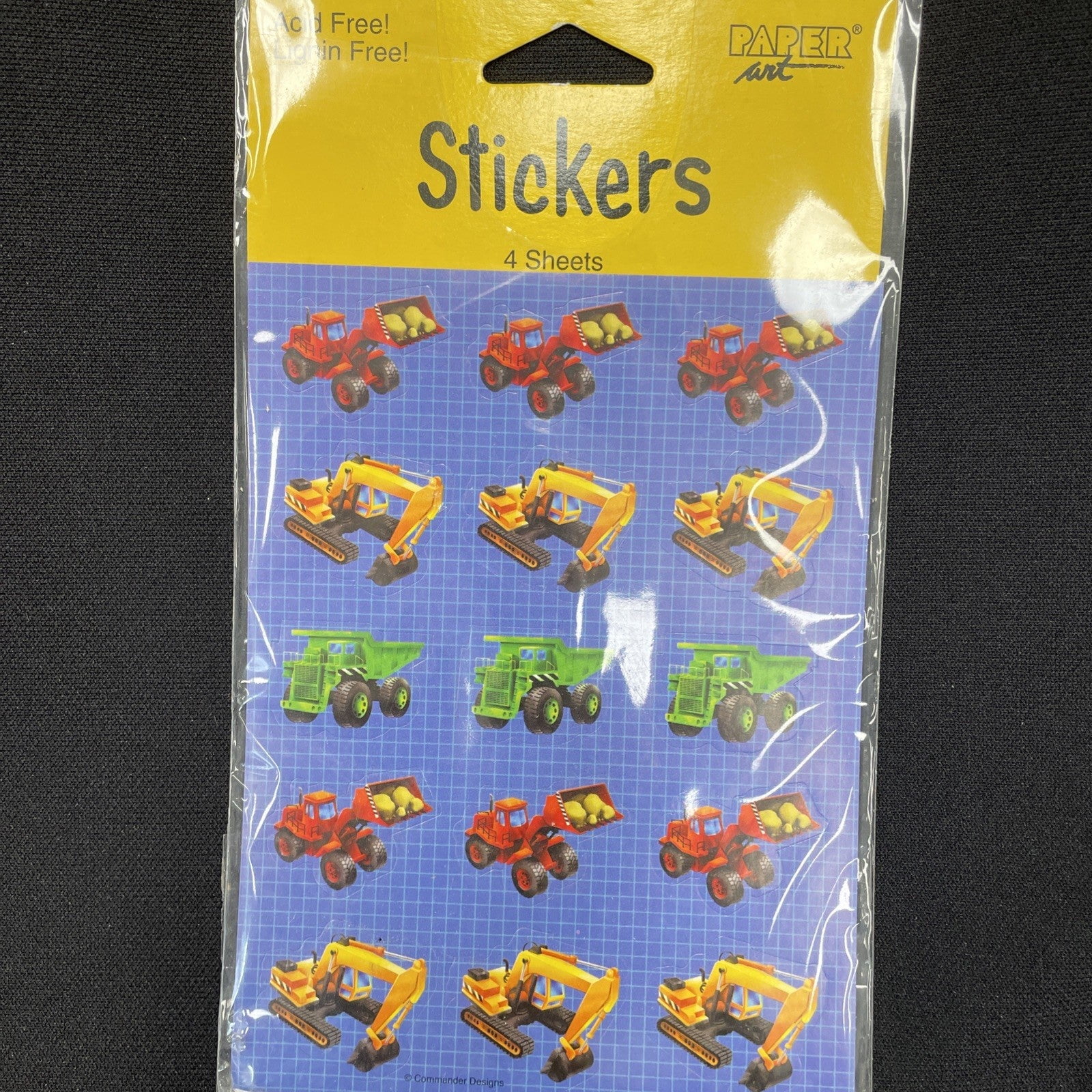 Construction Party Stickers - 4 Sheets - Walmart.com