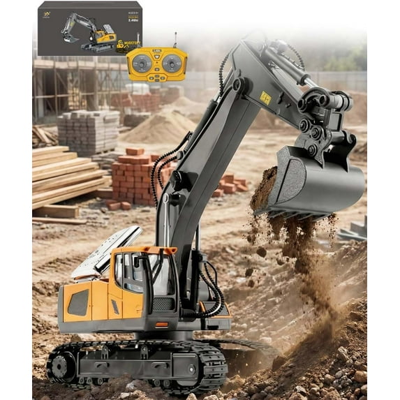 Construction Rc Set of 4, Rc Excavator for Adults, Command The Site ...