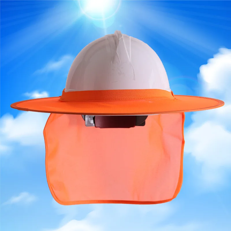 Construction Safety Reflective Hard Hat Neck Shield Helmet Sun Shade ...