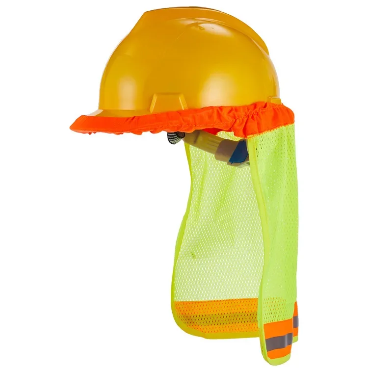 Construction Safety Reflective Hard Hat Neck Shield Helmet Sun Shade ...