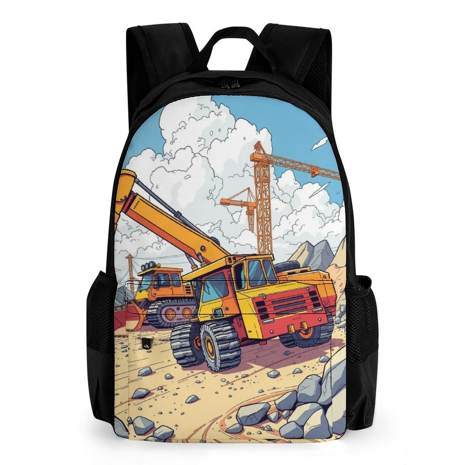 Construction Site Machines Backpacks for Women Men Bookbags Large ...