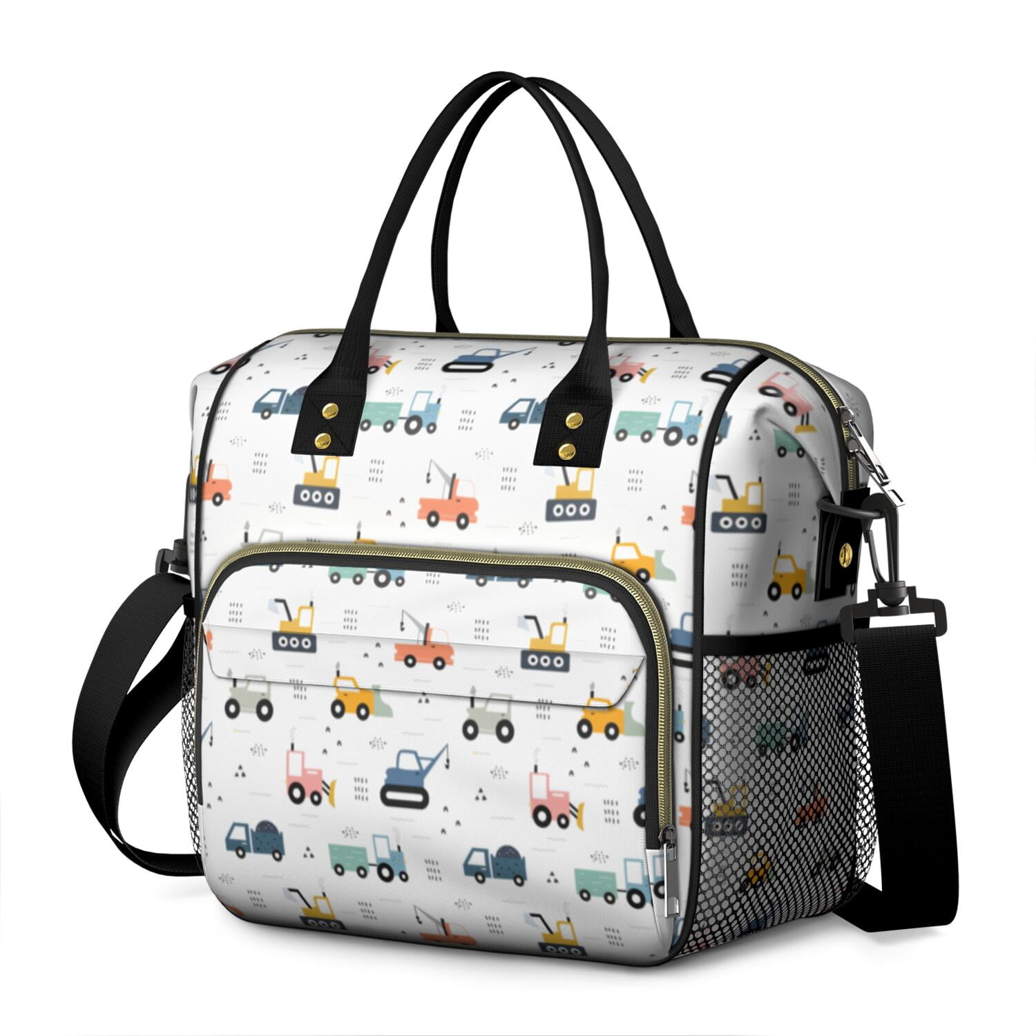 Construction-Themed Insulated Lunch Bag - Waterproof & Leakproof ...