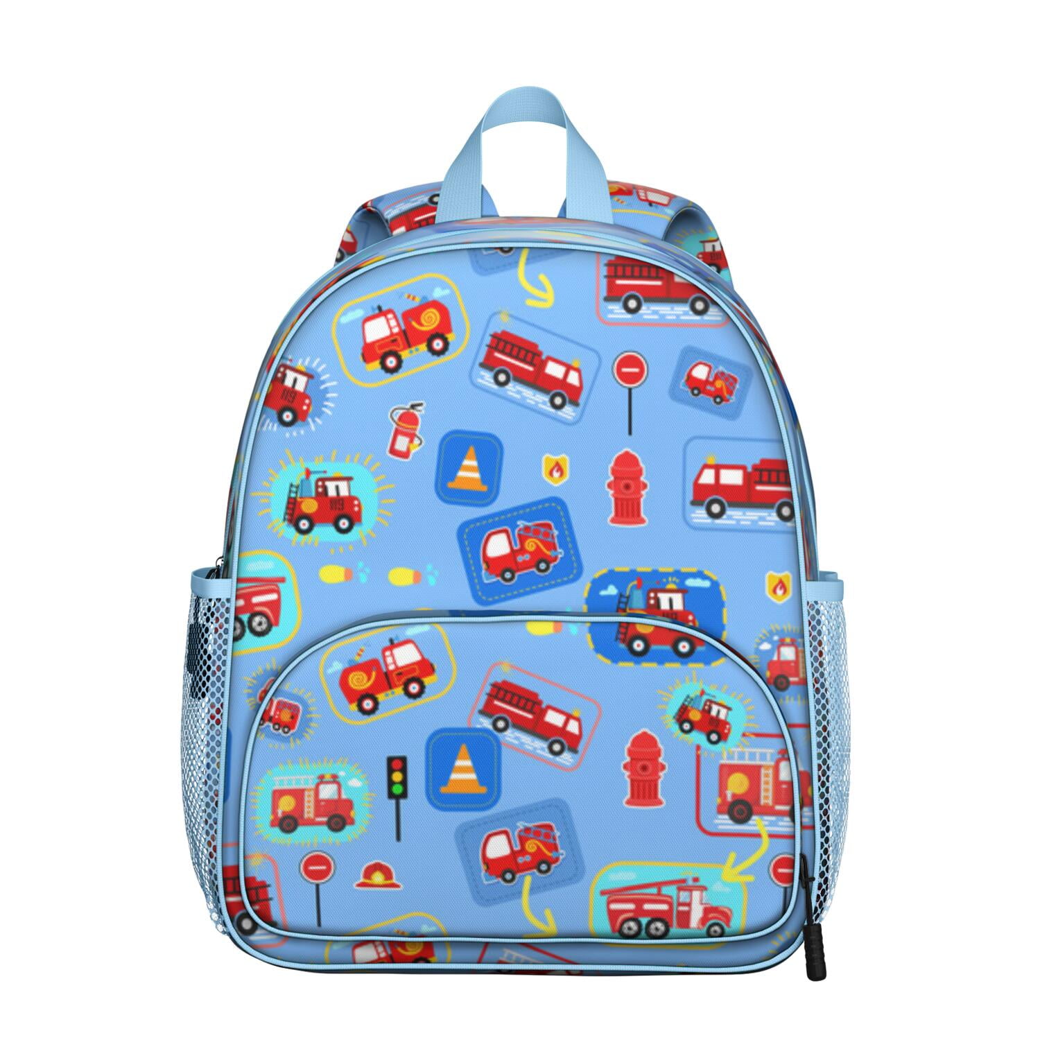 Construction Themed Waterproof Backpack - Ergonomic Student Daypack ...