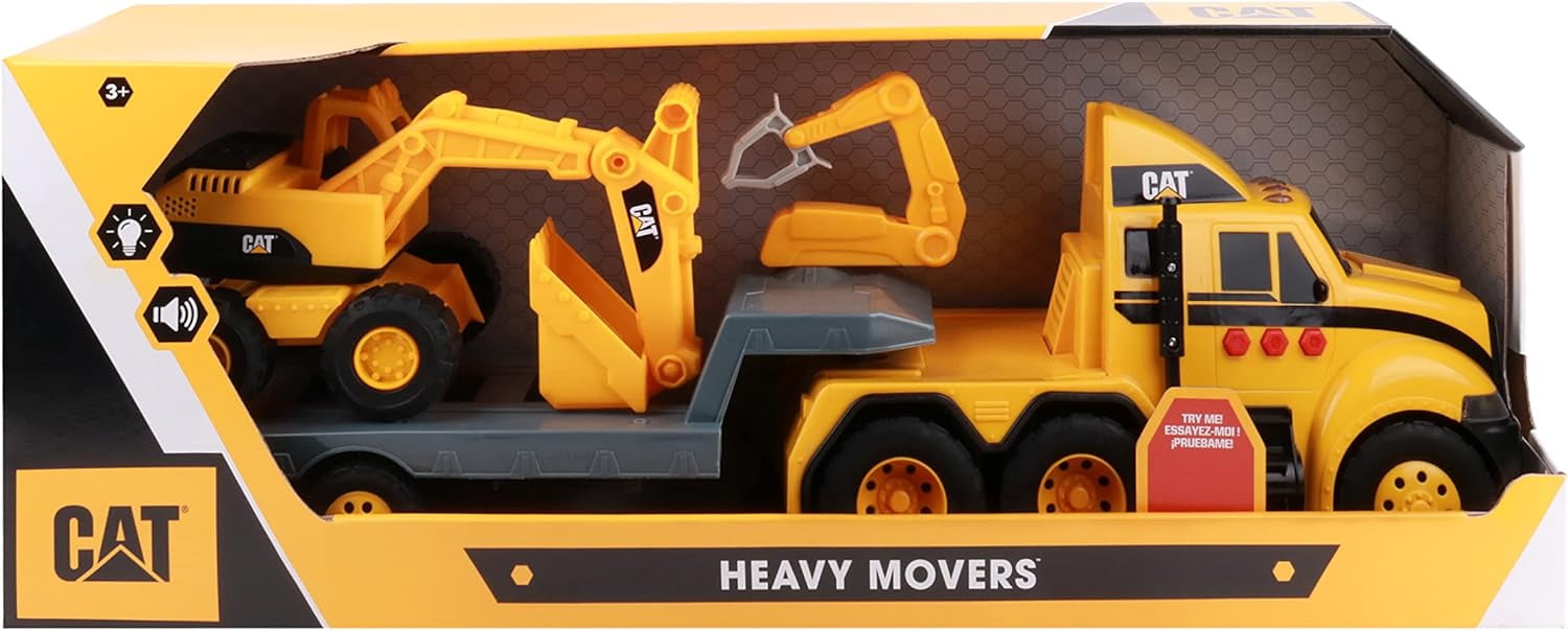 Construction Toys, Heavy Movers, Semi Firetruck and Trailer with ...