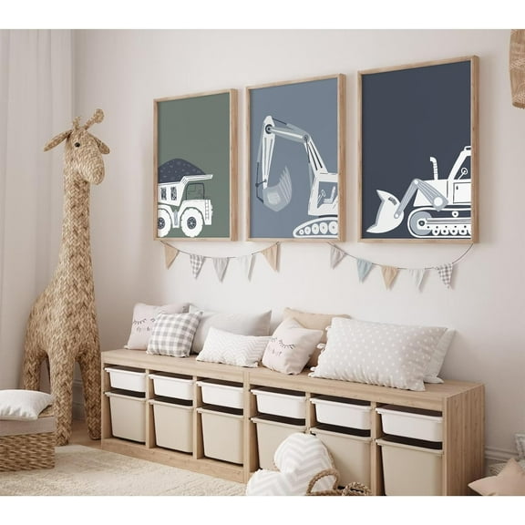 Firetruck Poster Fire Engine Emergency Vehicle Wall Art Boys Room Decor Nursery Poster ...