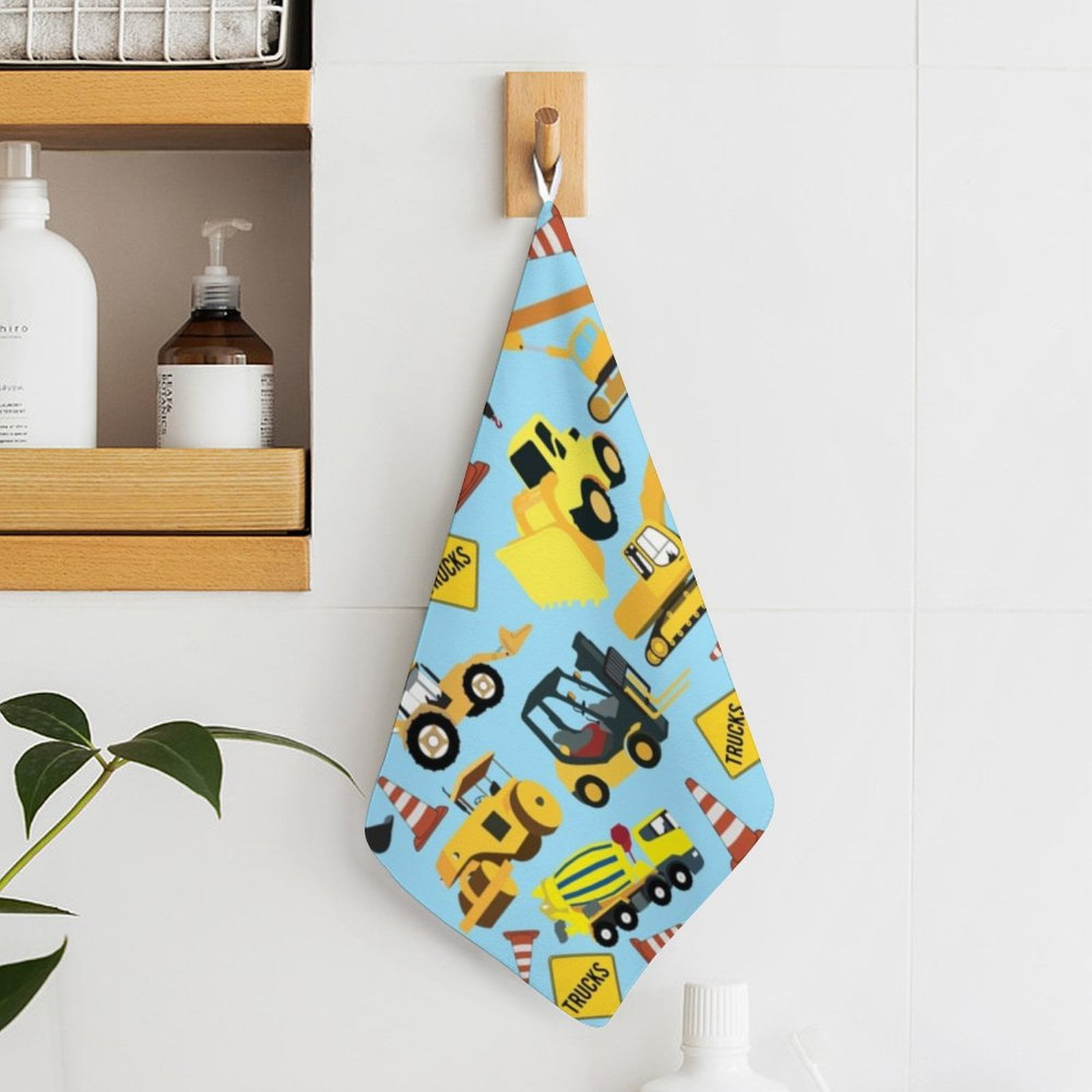 Construction Trucks Vehicles Pattern - Excavator Dump Truck Backhoe And ...