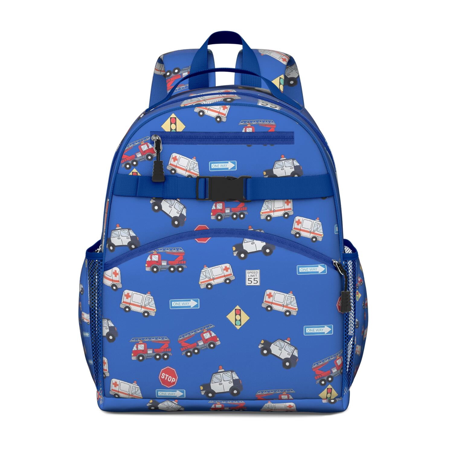 Construction Vehicle Toddler Backpack Spacious Adjustable Shoulder ...