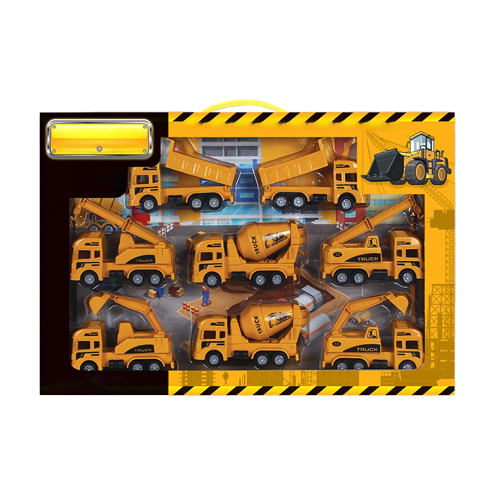 Construction Vehicle Toy Set Inertia Return Car With Excavator Dump ...