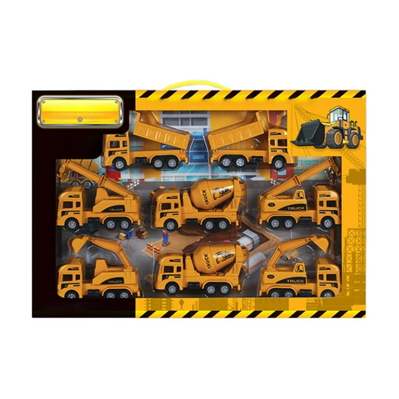 Construction Vehicle Toy Set Inertia Return Car With Excavator Dump ...