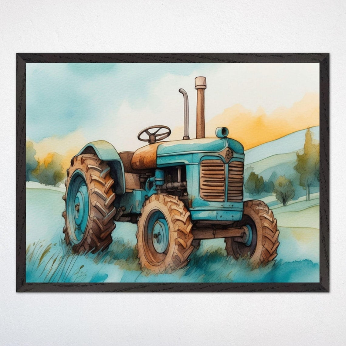 Construction Wall Art For Nursery And Kids Rooms, Tractor Wall Decor ...