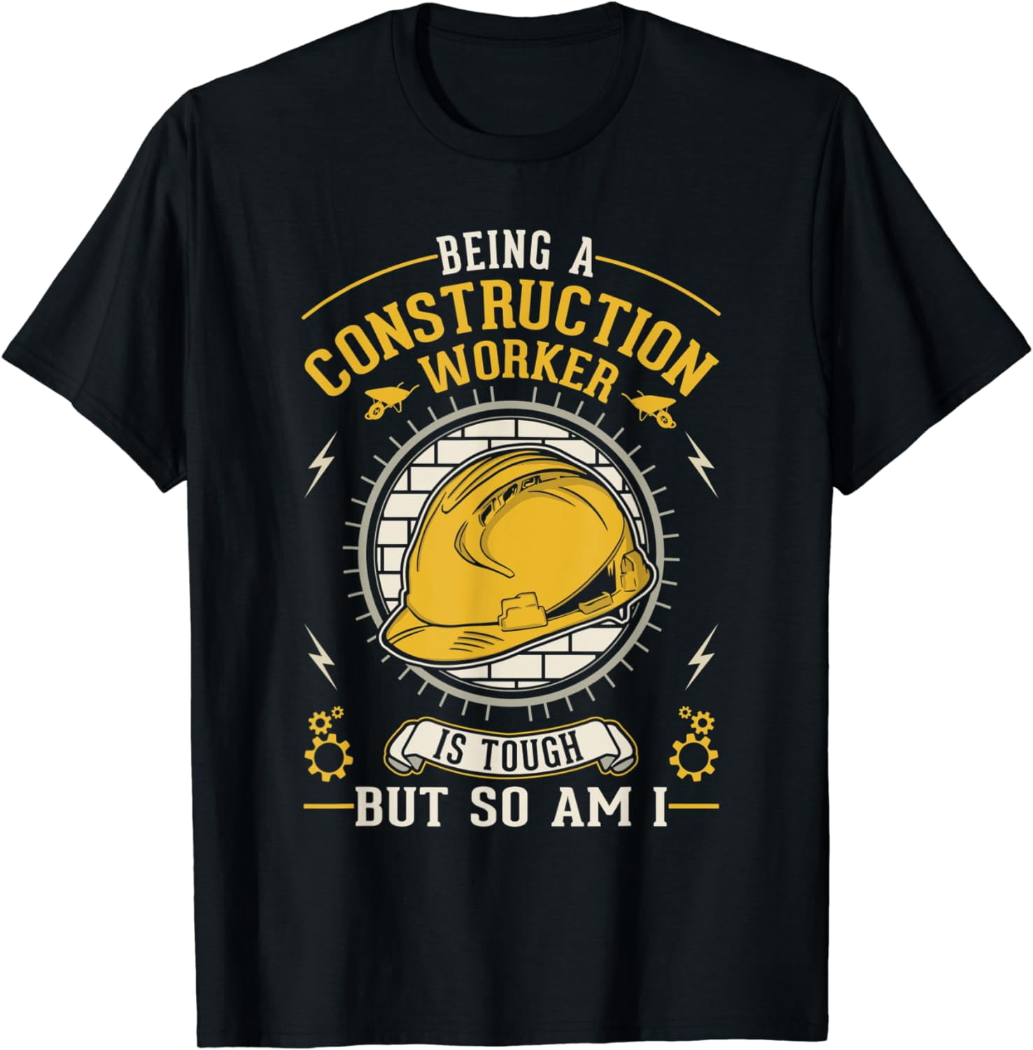Construction Worker House Building Builder Construction Site T-Shirt ...
