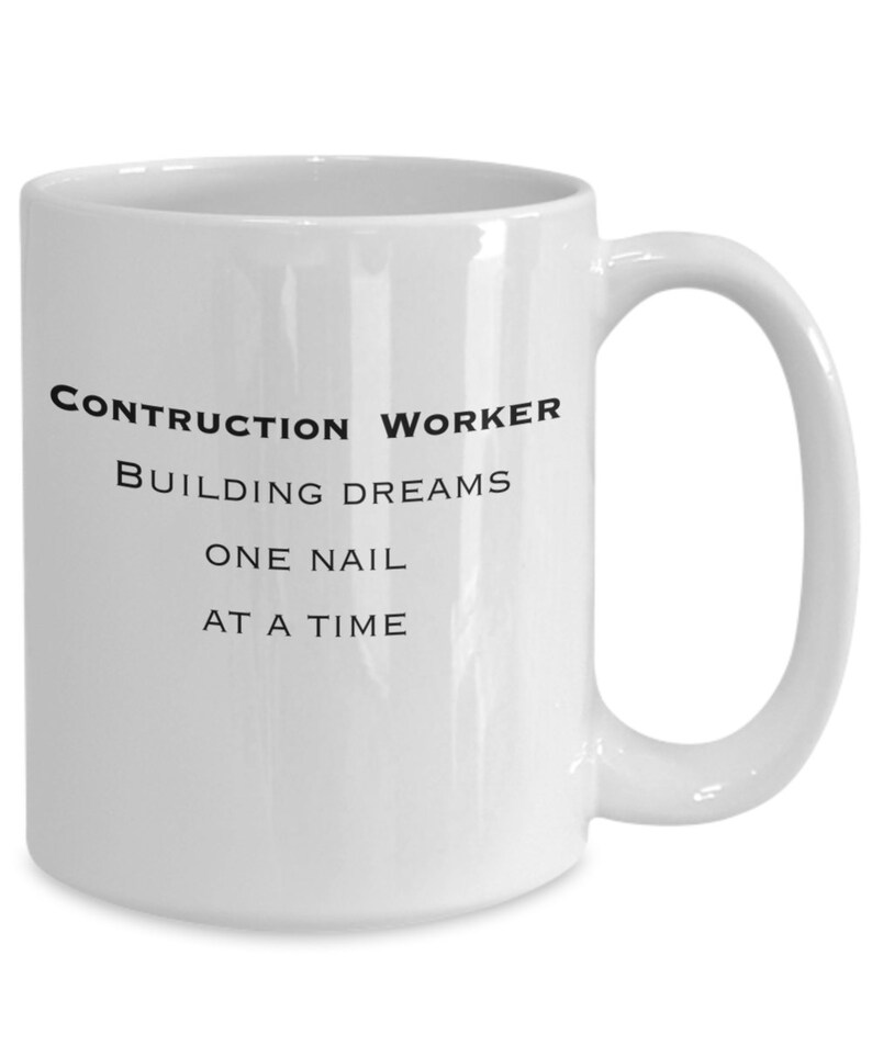 Construction Worker Mug – Perfect for Builders, Contractors & DIY ...