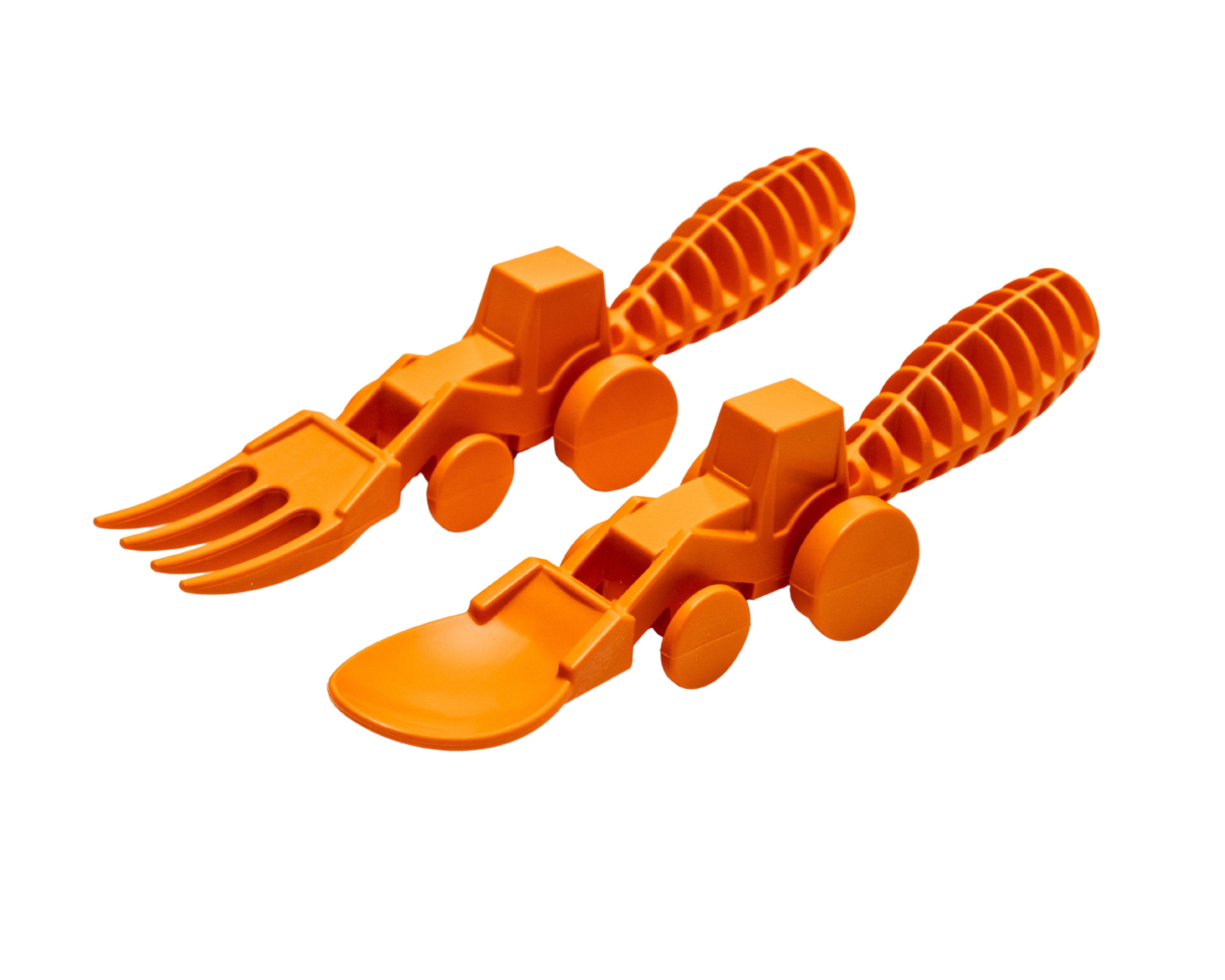 Constructive Eating Tractor Toddler Utensils BPA Free, Dishwasher Safe ...
