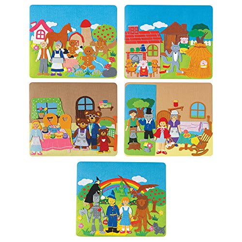 Constructive Playthings Classic Stories Felt Board Story Sets, Flannel ...