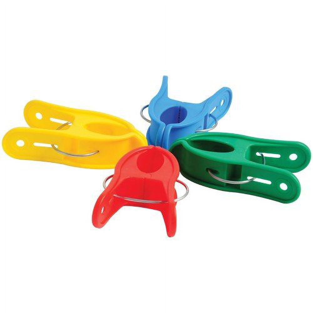 Constructive Playthings E-Z Open Giant Clips for Hanging, Use as Binder ...