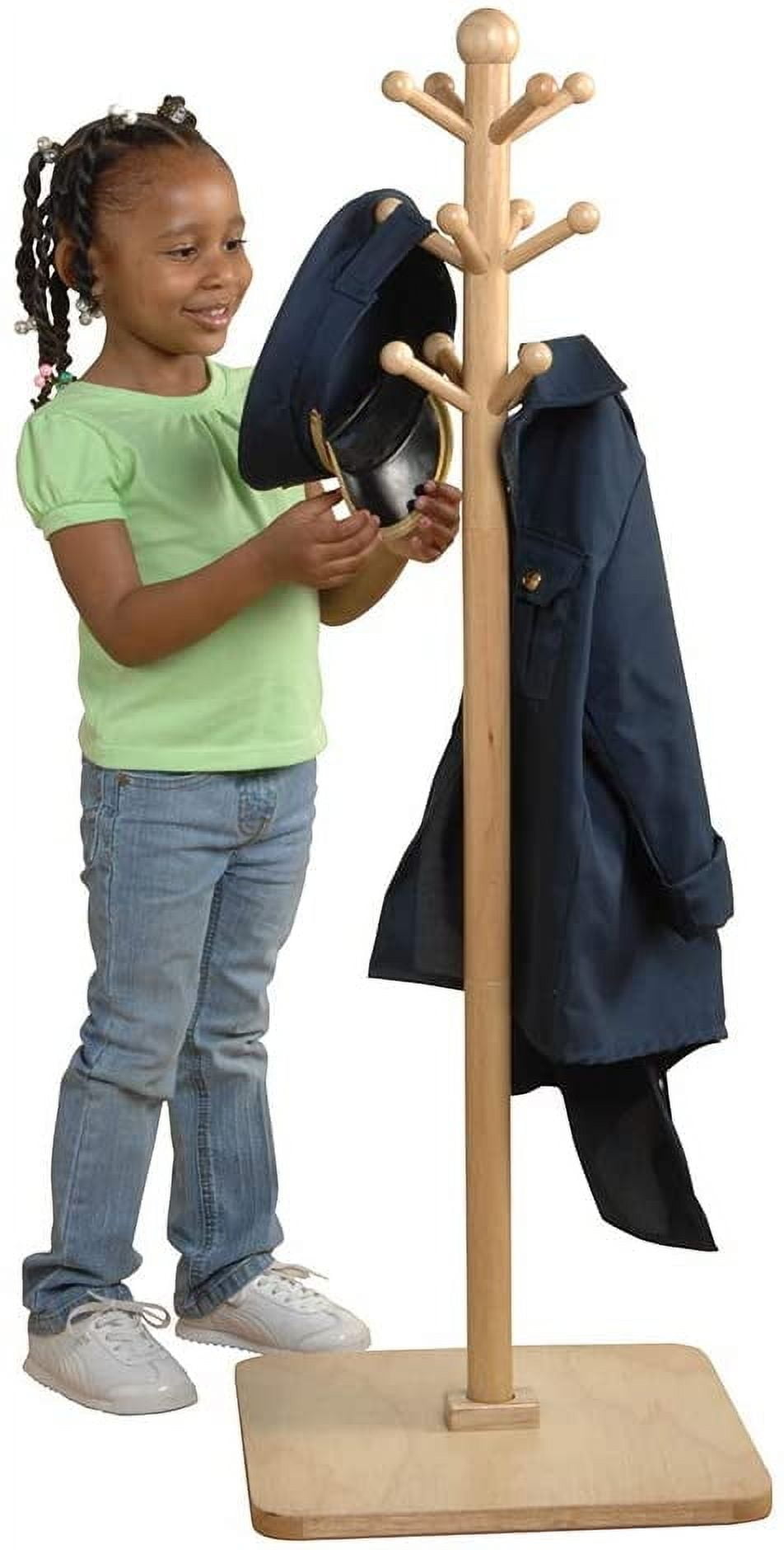 Constructive Playthings - MTC-311 E-Z Reach Wooden Classroom Clothes ...