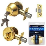 Constructor High Security Entry Deadbolt Door Lock Set, Single Cylinder ...