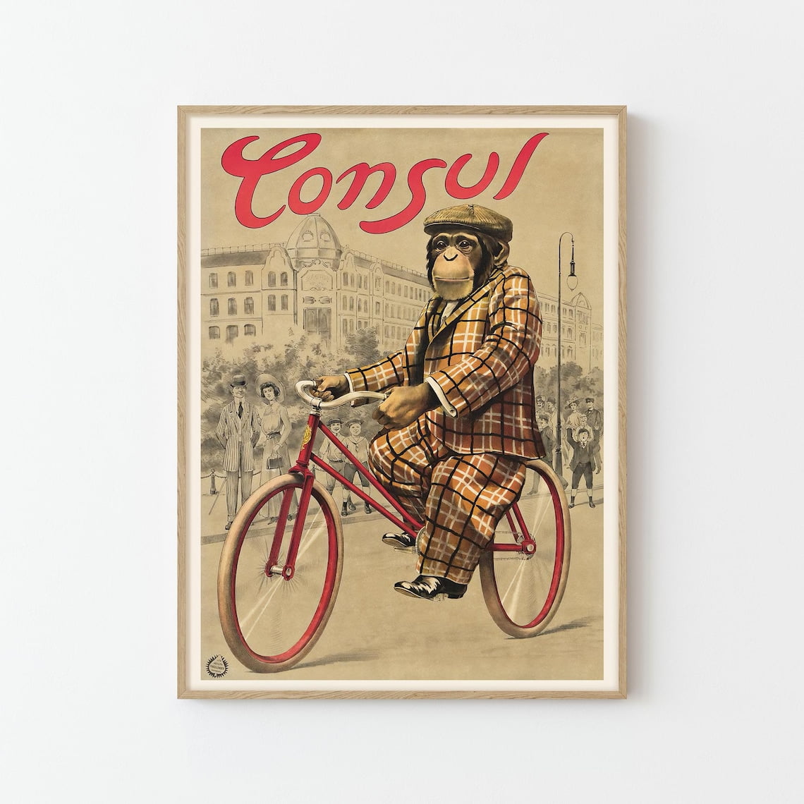 Consul Bicycle Vintage Ad Poster Fine Art Print Home Decor Retro Wall ...