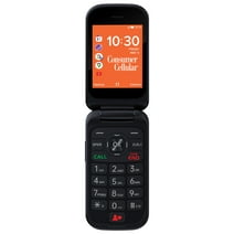 Consumer Cellular, Link II, Red - Flip phone - Walmart.com