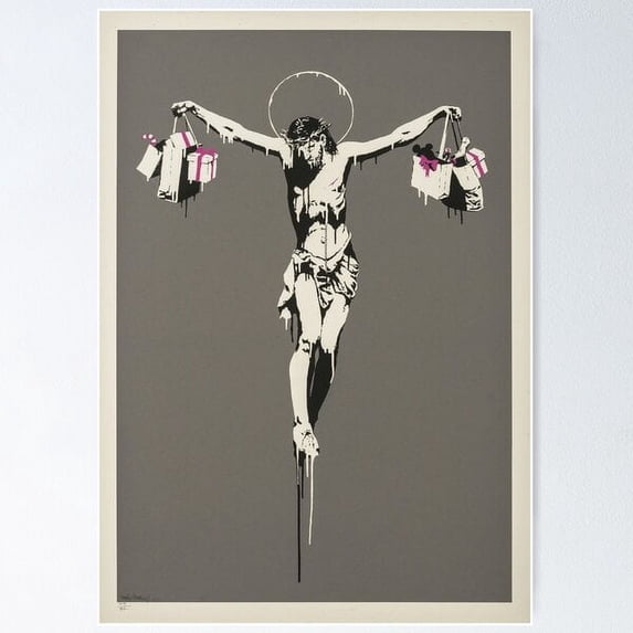 Consumer Jesus Christ With Shopping Bags Poster , Poster Print Only ...