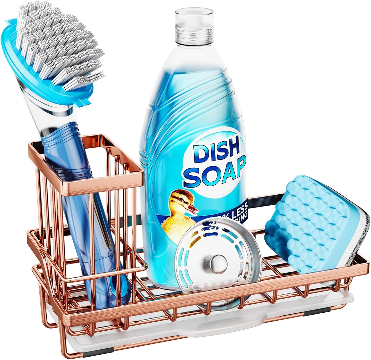Consumest Sponge Holder for Kitchen Sink - Sink Caddy Kitchen Organizer ...
