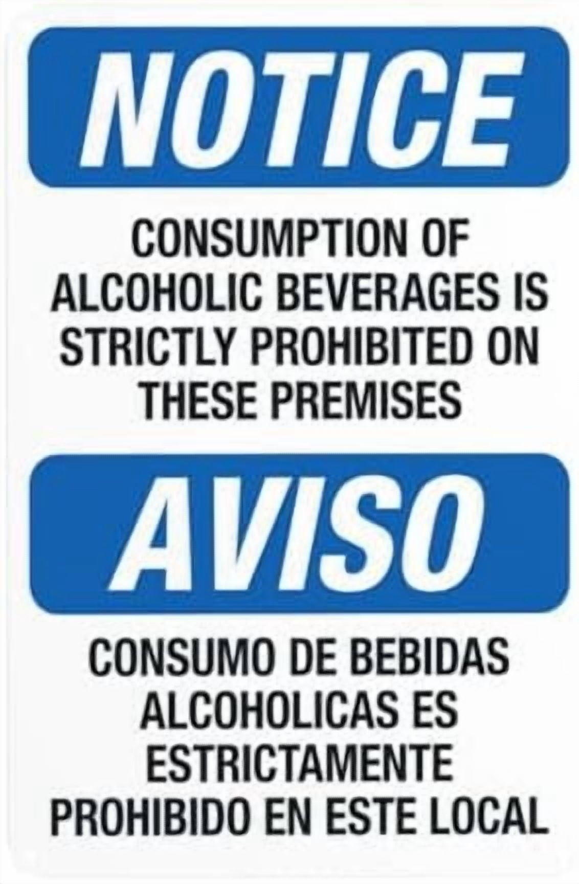 Consumption Of Alcoholic Beverages Is Strictly Prohibited On These ...
