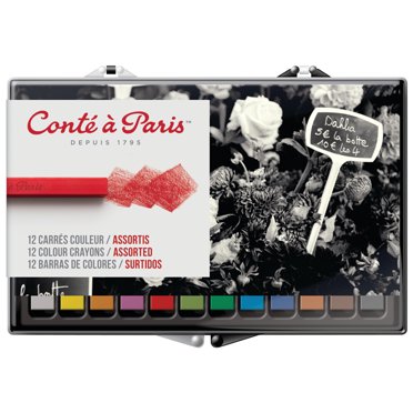 Free Shipping! Conte Crayon Set, 18-Color Box Set - Walmart.com ...