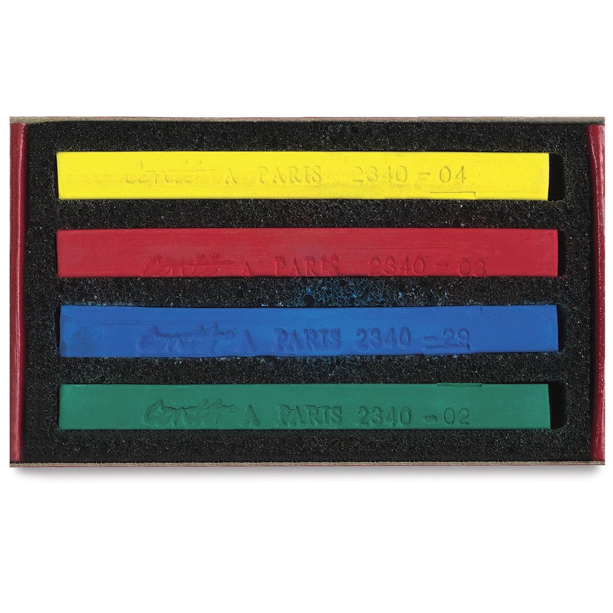 Conté à Paris Crayons - Assorted Primary Colors, Matchbox Set, Set of 4 ...