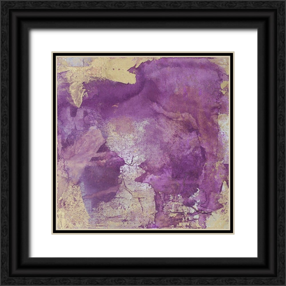 Contacessi, Julia 20x20 Black Ornate Wood Framed with Double Matting ...