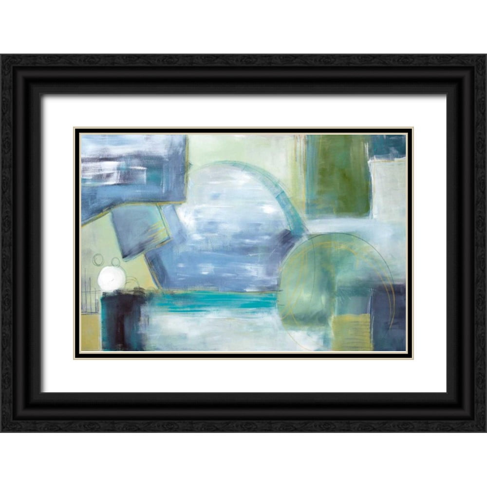 Contacessi, Julia 24x17 Black Ornate Wood Framed with Double Matting ...