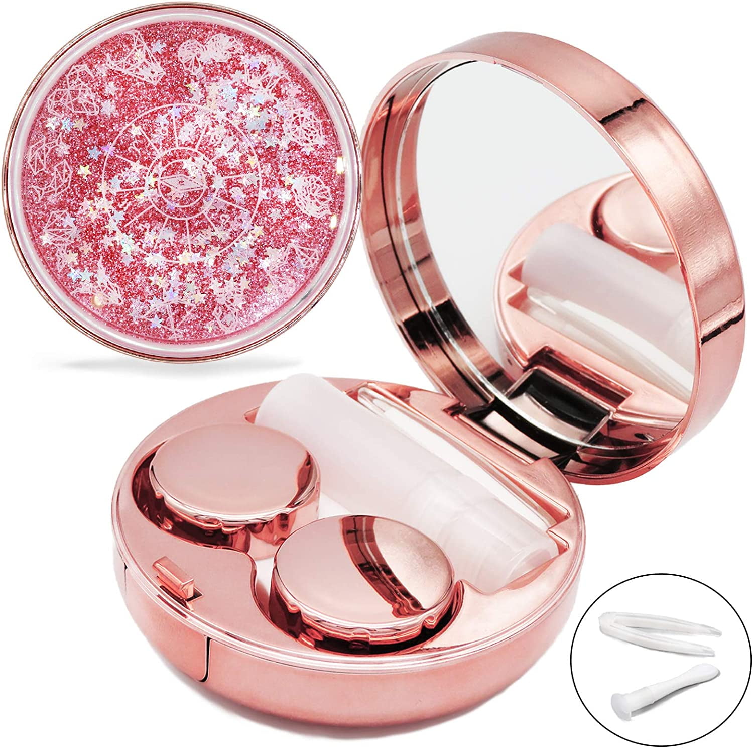 Contact Lens Case, Cute Travel Size Eye Colored Contacts Lenses ...