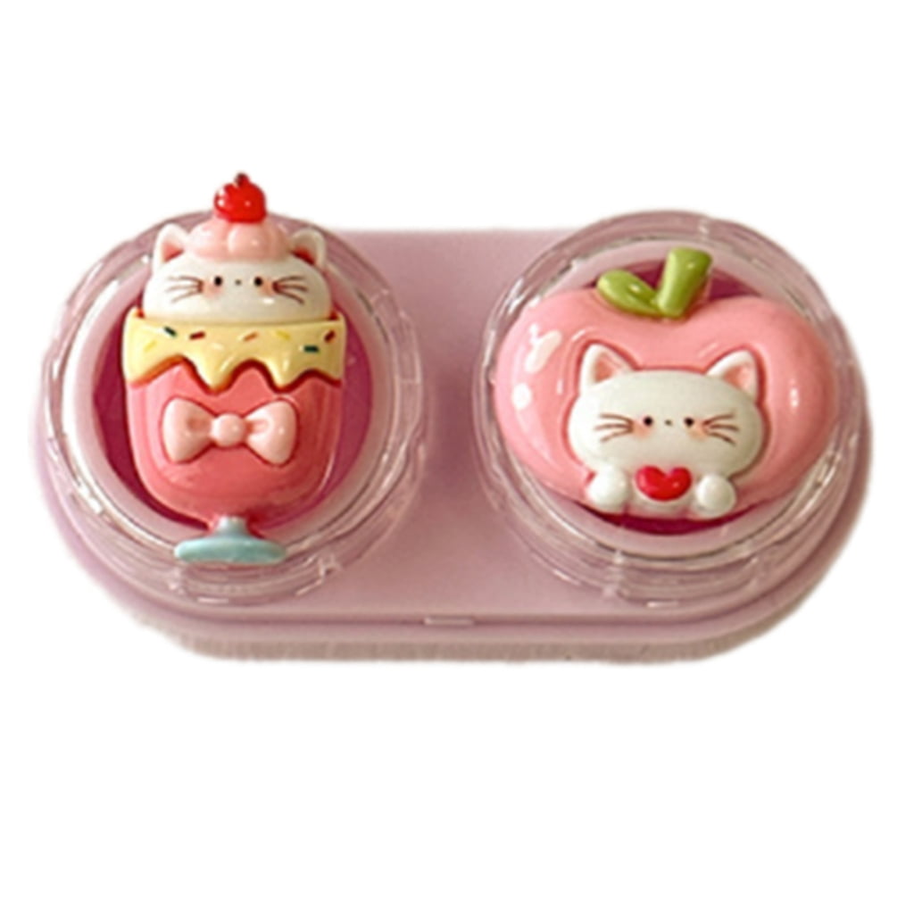 Contact Lenses Case and Removal Tool Compact Size Rubber Eye Lenses ...