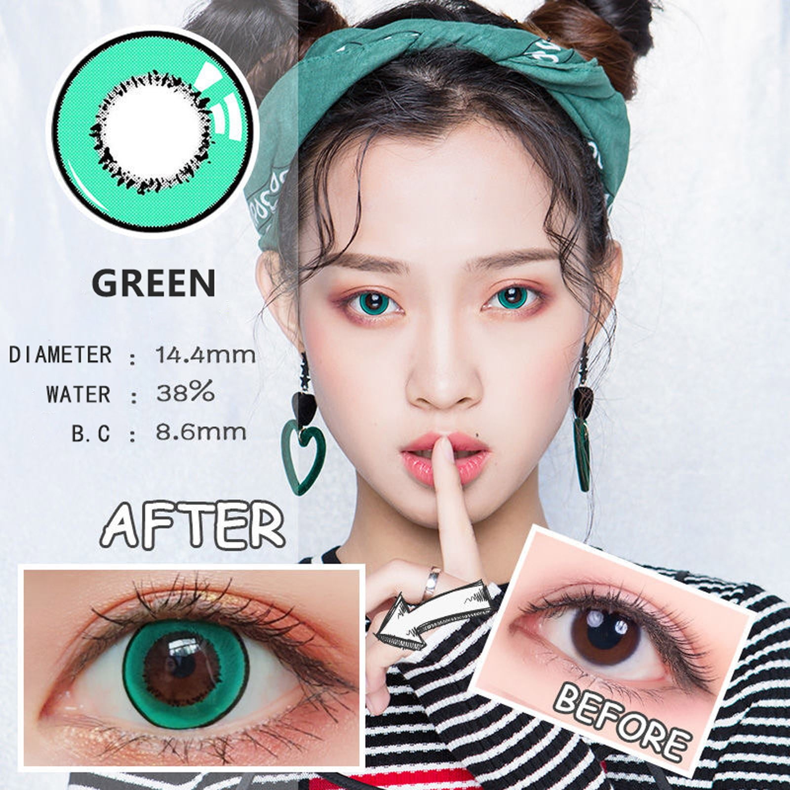 Contact Lenses Holder Box Portable Color Contacts Lens Case with ...