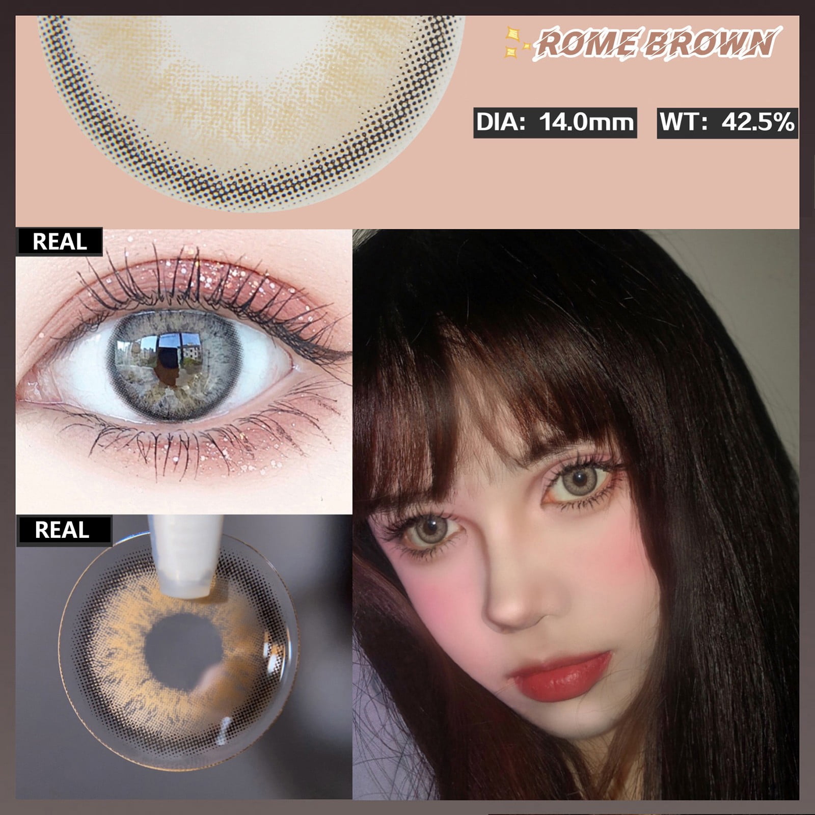 Contact Lenses Holder Box Portable Color Contacts Lens Case with ...